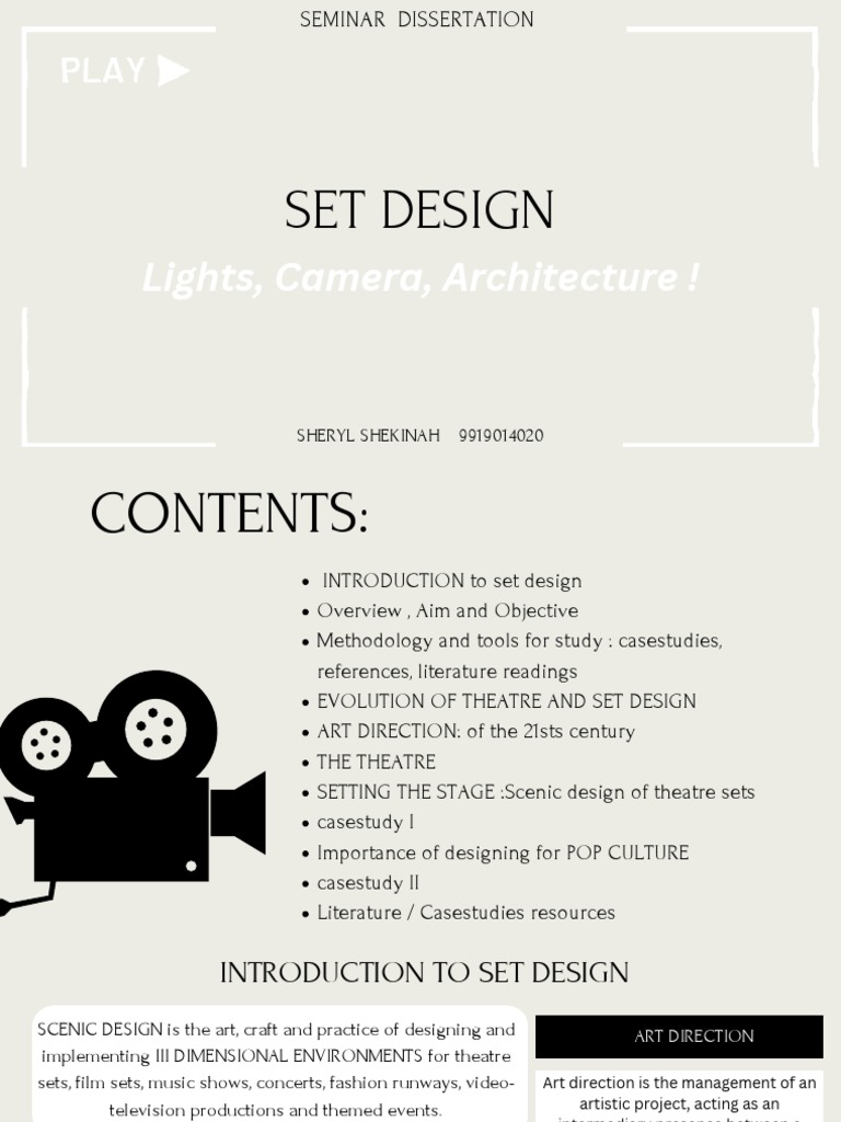 Scenic Design | PDF