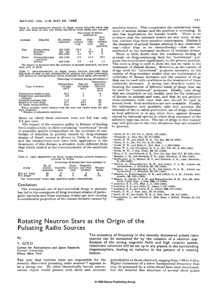 Rotating Neutron Stars As The Origin of The Pulsating Radio Sources | PDF