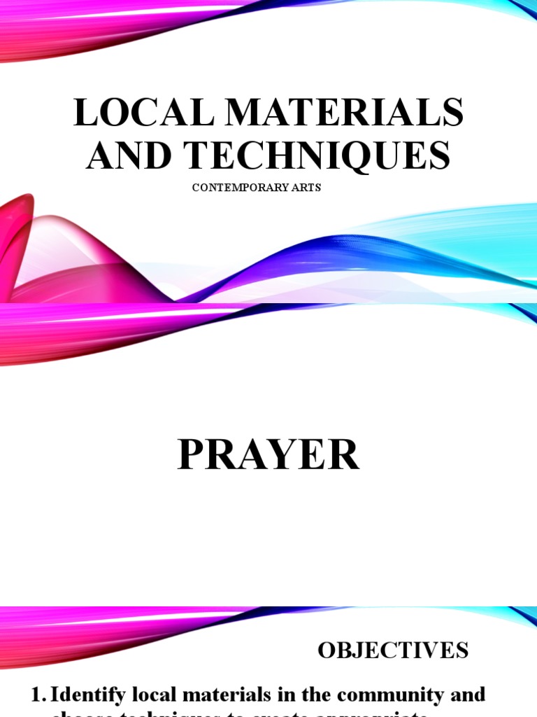Local Materials for Contemporary Art | PDF | Aesthetics | The Arts