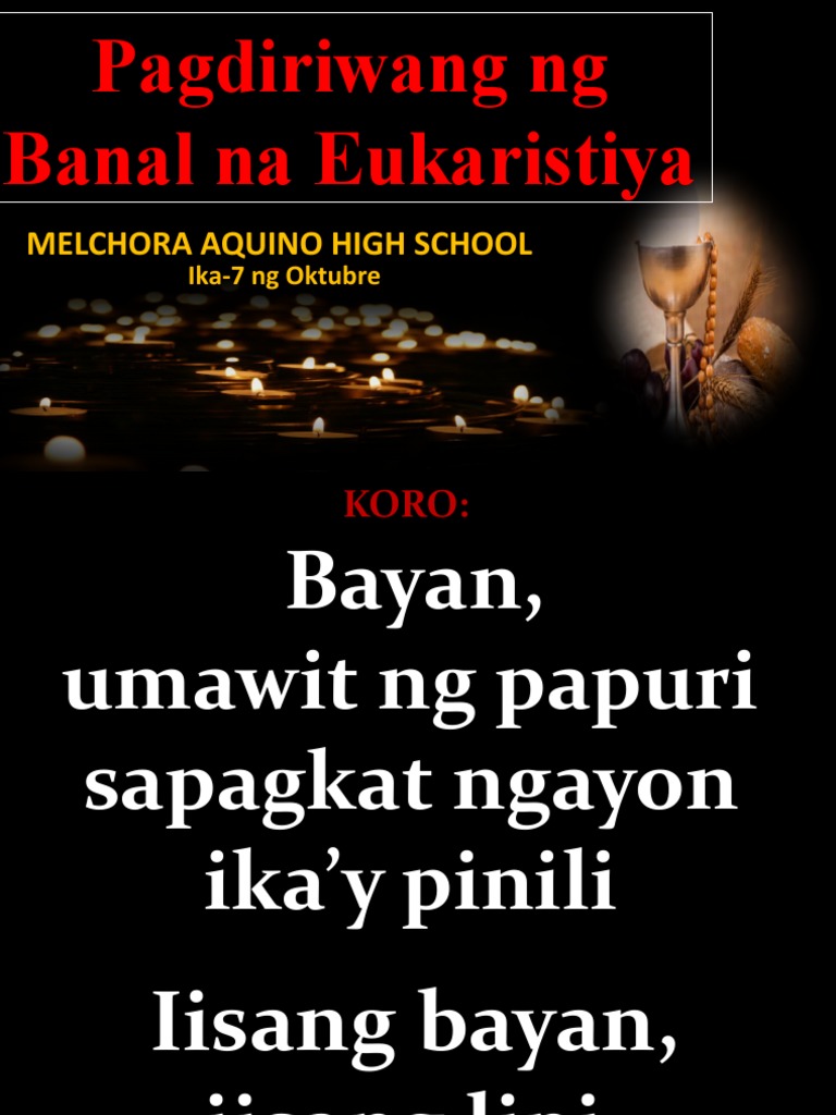Tagalog Mass | PDF