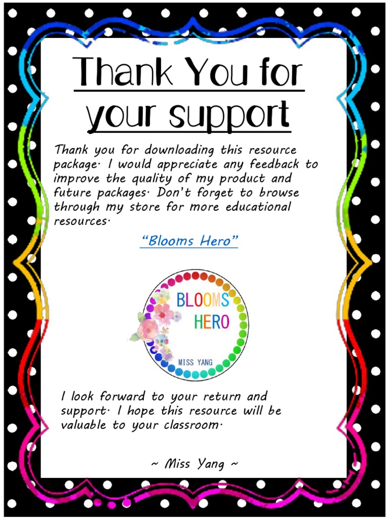 Thank You Note | PDF