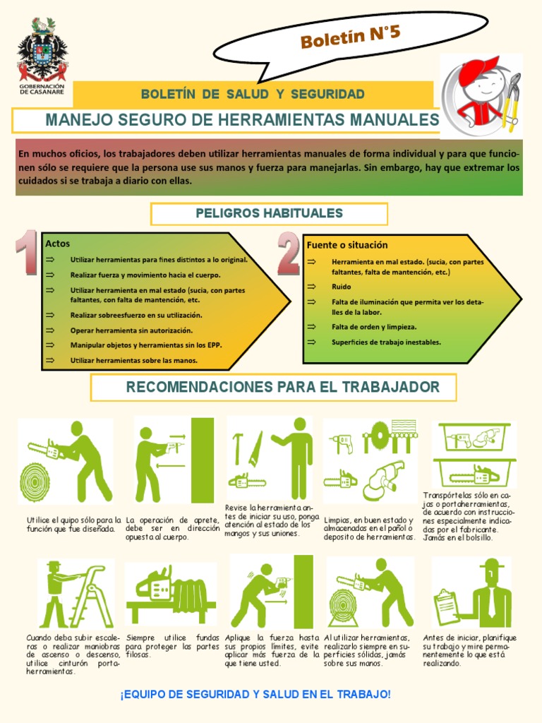 Manejo Seguro de Herramientas Manuales | PDF