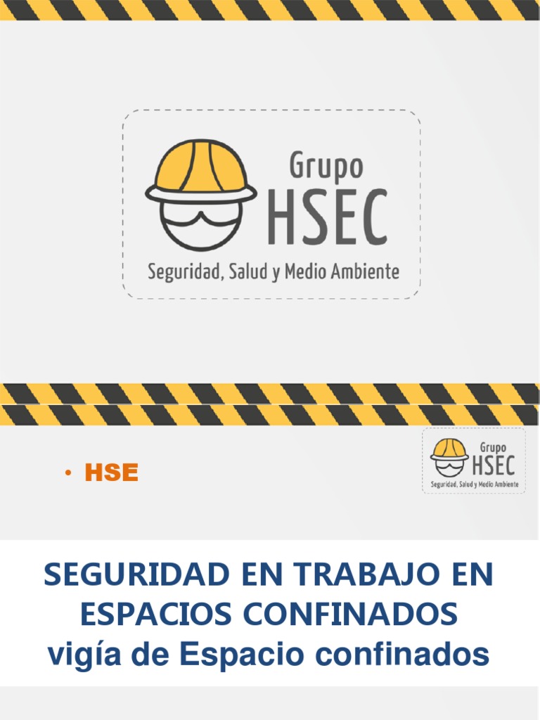 Espacio Confinado - Grupo Hsec | PDF | Oxígeno | Combustión