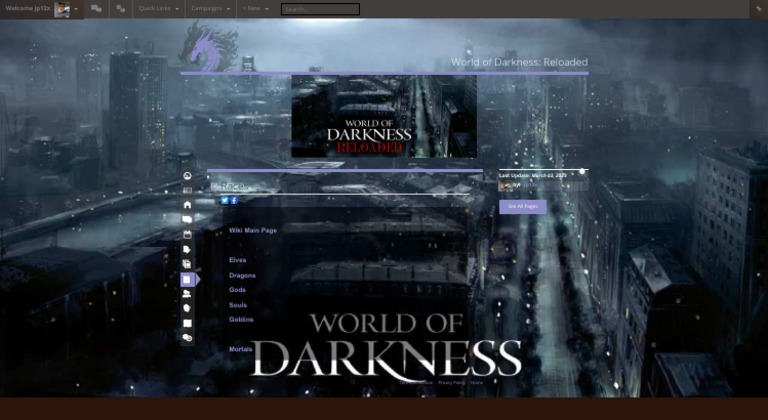 Races - World of Darkness - Reloaded - Obsidian Portal | PDF