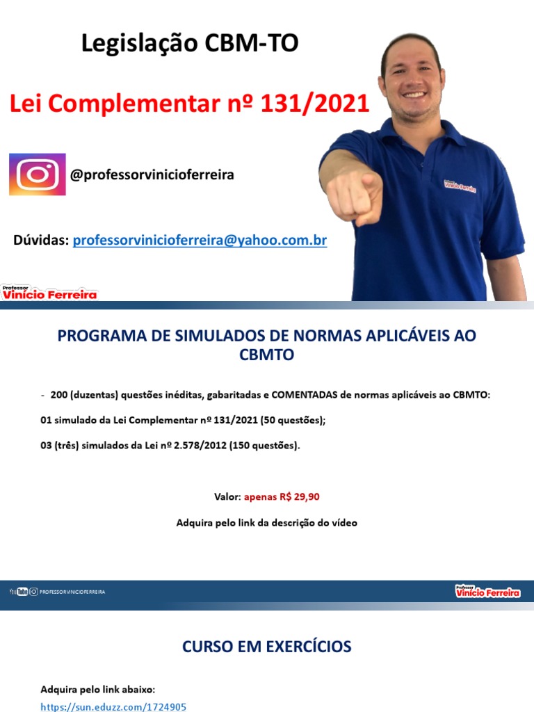 Aula 02 - Lei Complementar Estadual Nº 131-2021 | PDF | Staff (militar) | Coronel
