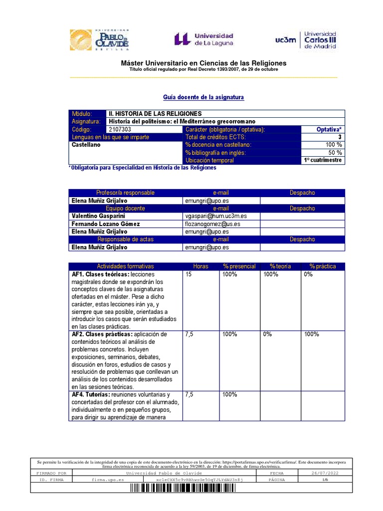 Ull Uc3m 2022 HISTORIA DEL POLITEISMO - EL MEDITERRÁNEO GRECORROMANO ...
