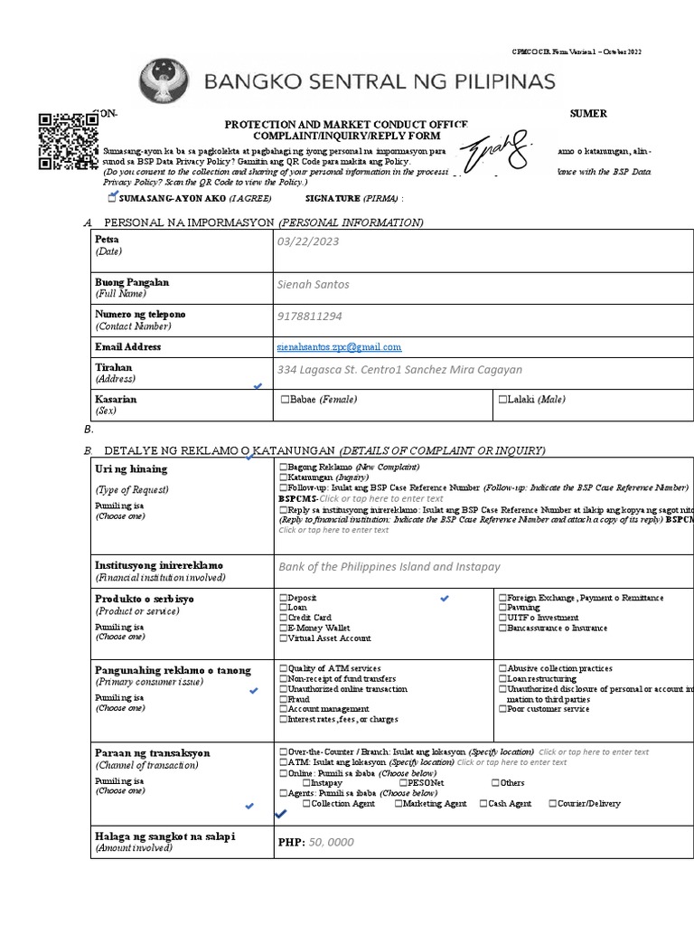 CIRForm | PDF | Debit Card | Banking