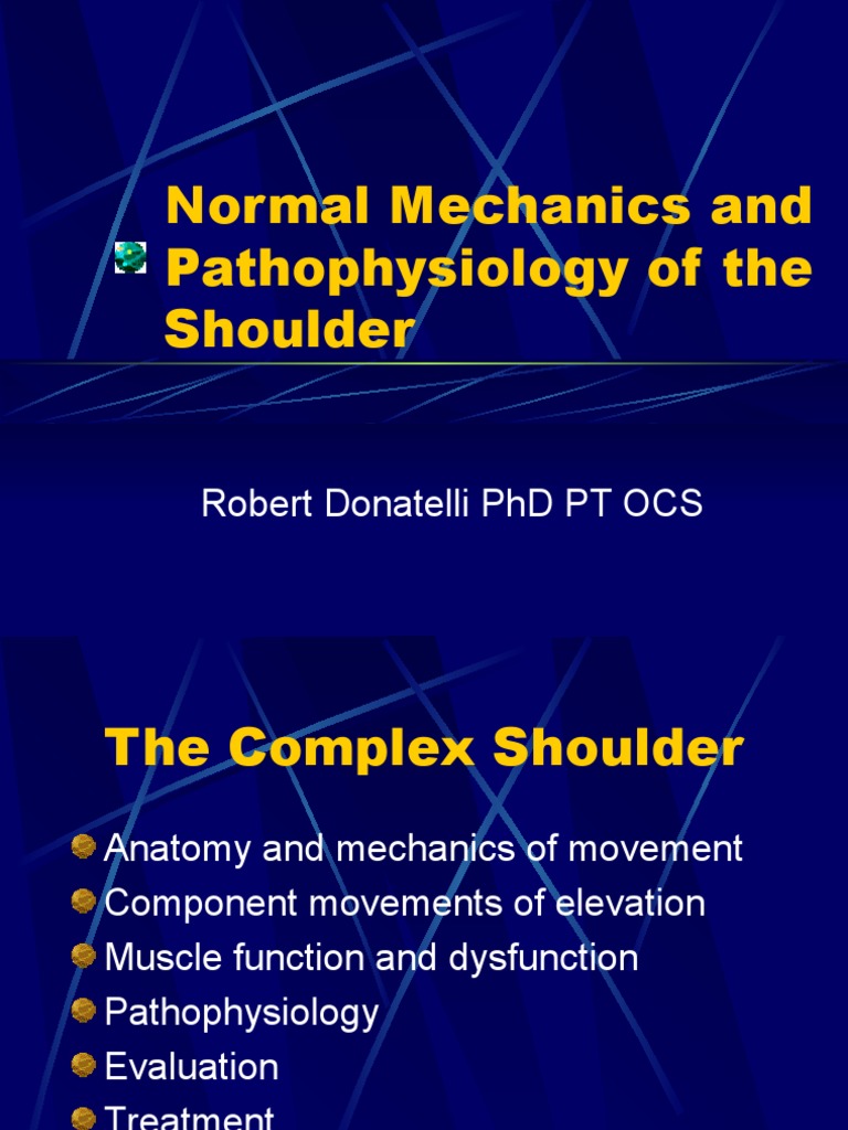 Normal Mechanics and Pathophysiology of The Shoulder | PDF | Shoulder ...