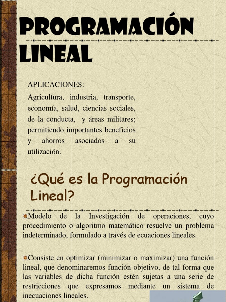Subcompetencia Programación Lineal | PDF | Linealidad | Función (Matemáticas)