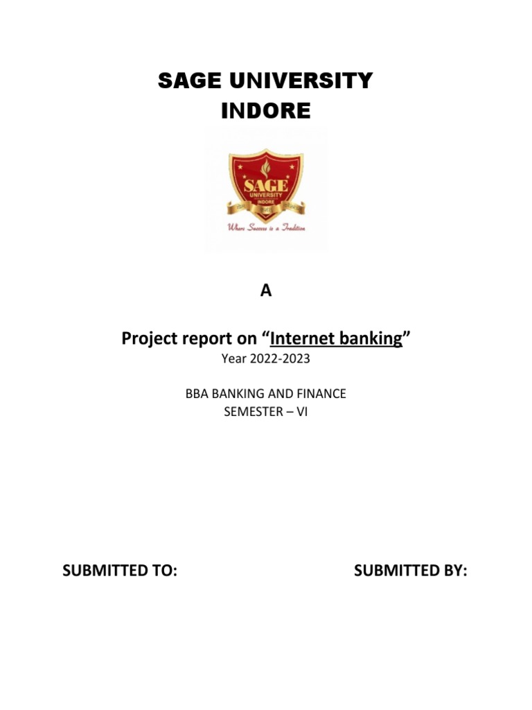 A - Project - Report - On - Internet - Banking Final | PDF | Online ...