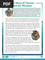Theseus and The Minotaur - Text | PDF | Minotaur | Theseus