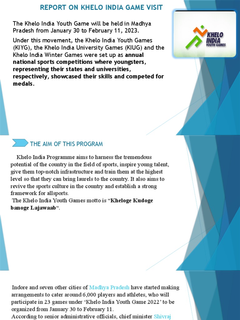 Khelo India Programme Overview and Impact | PDF | Entertainment ...