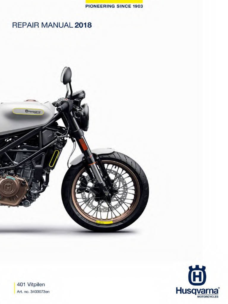 Vitpilen 401 Repair Service Manual 2018 PDF | PDF