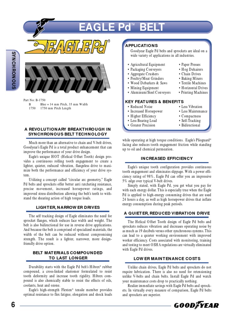 Goodyear Eagle PD Belt | PDF