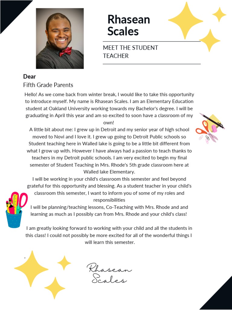 Introduction Letter For Parents | PDF