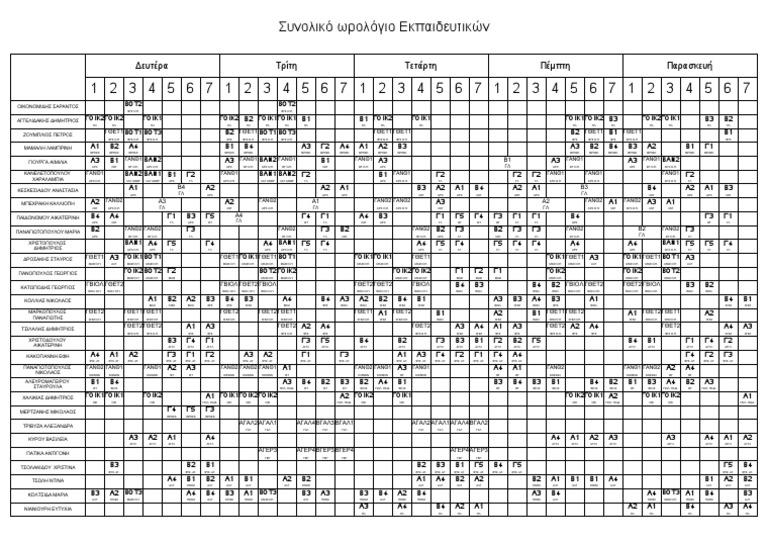 ΩΡΟΛΟΓΙΟ ΠΡΟΓΡΑΜΜΑ 2020 29-10 | PDF