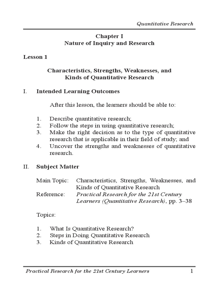 Practical Research Quantitative TG and AK 2 | PDF | Methodology ...