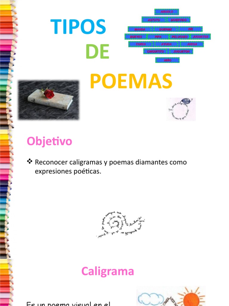 8. TIPOS DE POEMAS 1 8° | PDF