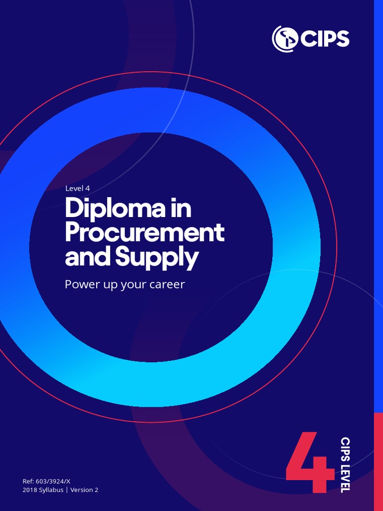 Diploma in Procurement and Supply: Power Up Your Career | PDF | Procurement | Supply Chain