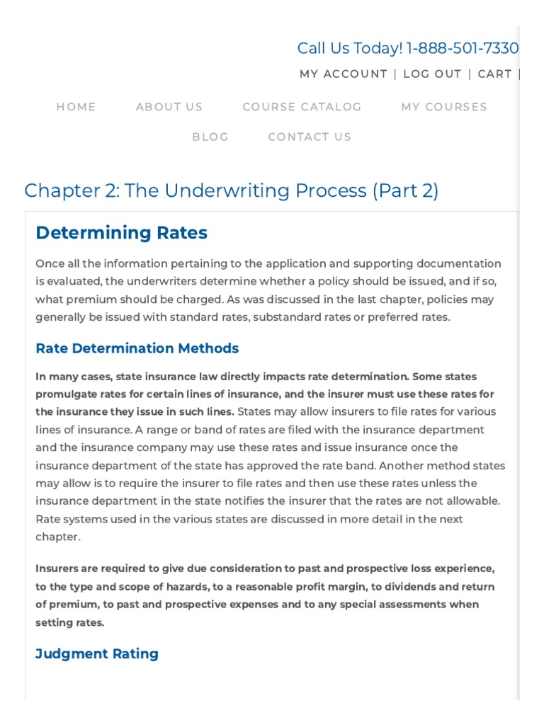 Chapter 2 - The Underwriting Process (Part 2) | PDF