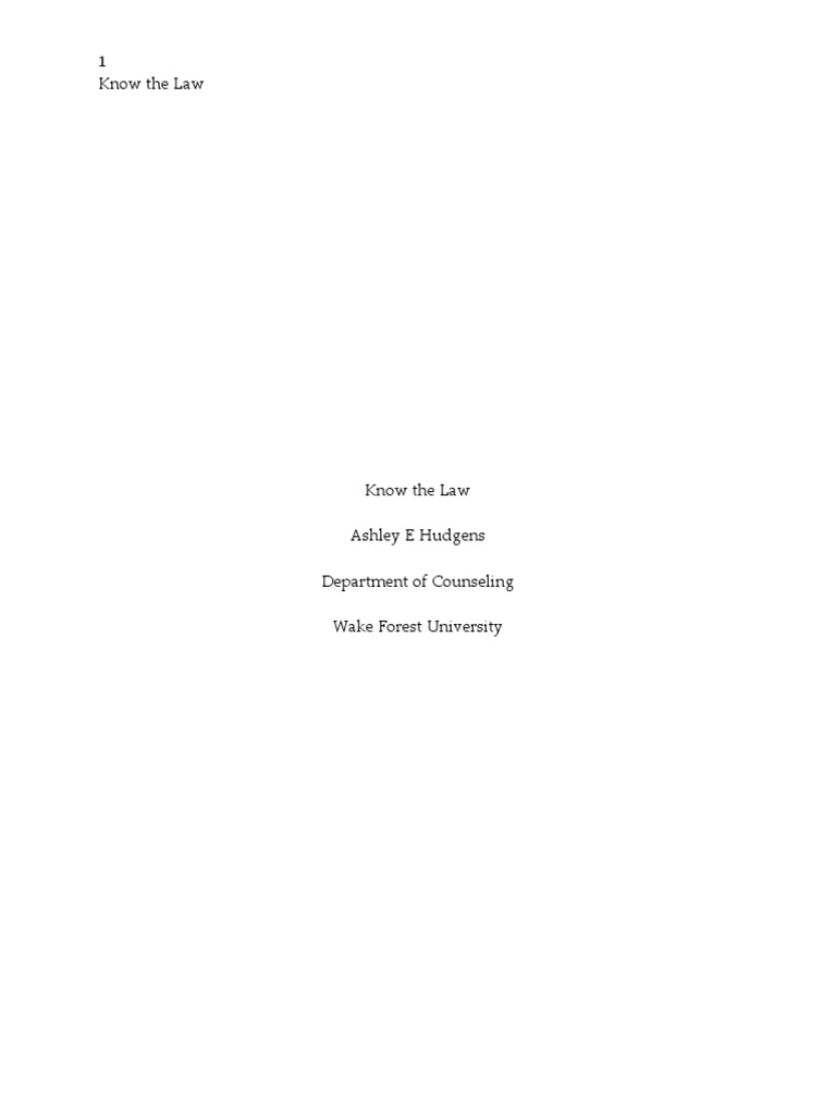 3 1 Know The Law | PDF | Confidentiality | Privacy