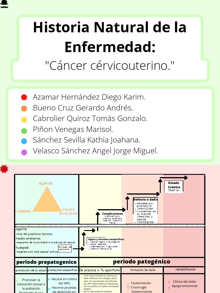 Historia Natural de La Enfermedad:: "Cáncer Cérvicouterino." | PDF | Cáncer de cuello uterino ...