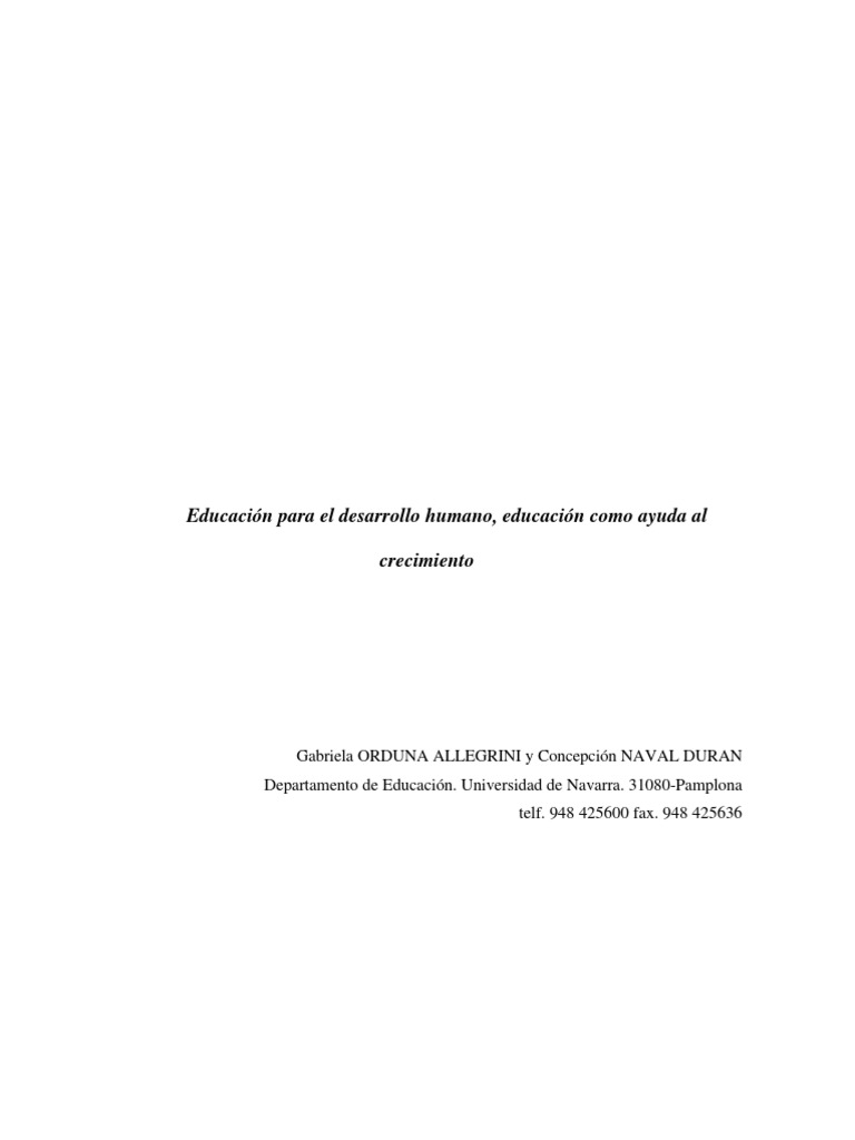 Educación Desde La Infancia Como Estrategia Para Combatir La Pobreza Y