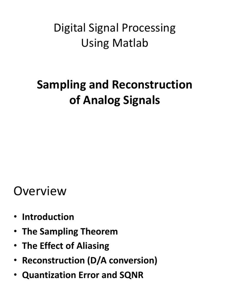 Handout - 4 Sampling | PDF Handout - 4 Sampling | PDF