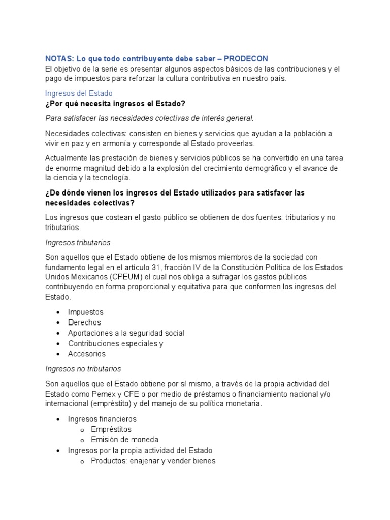 Lo Que Todo Contribuyente Debe Saber | PDF | Impuestos | Impuesto sobre ... Lo Que Todo Contribuyente Debe Saber | PDF | Impuestos | Impuesto sobre ...