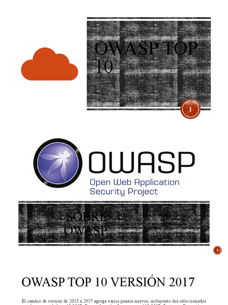 Owasp Top 10 - A1 y A2 | PDF | SQL | Contraseña