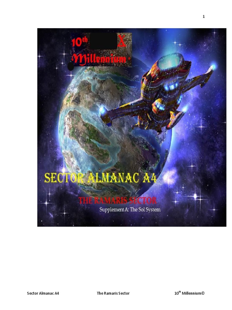 10th Millennium - Sector Almanac A4 Supplement A | PDF | Earth | Venus
