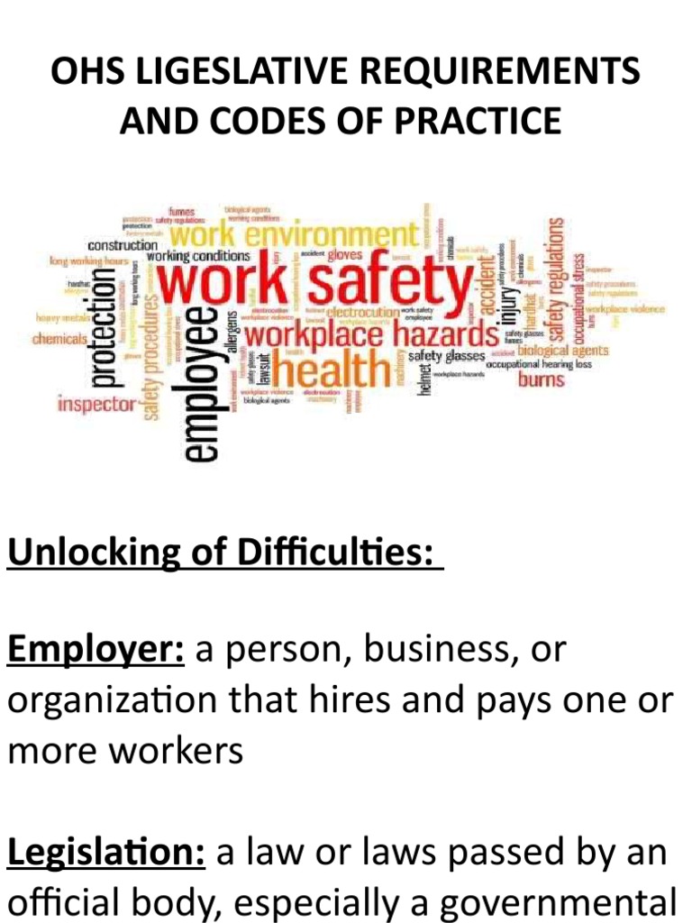 Grade 9 - OHS Requirements | PDF | Occupational Safety And Health | Safety