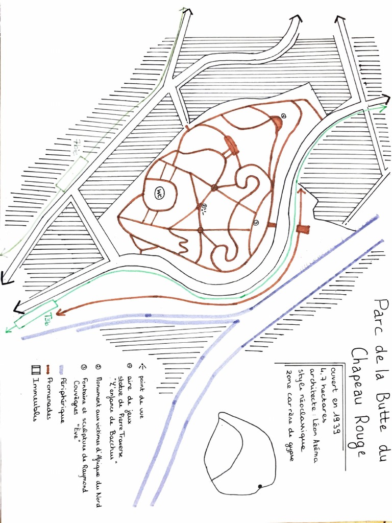Documentation Sur Le Parc de La Buttes Du Chapeau Rouges, Paris | PDF