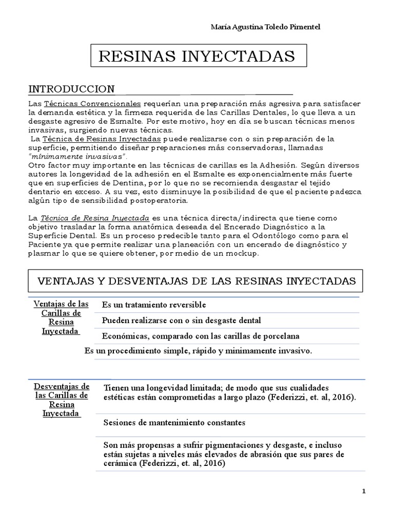 Técnica de resinas inyectadas para el tratamiento de diastemas mediante ...