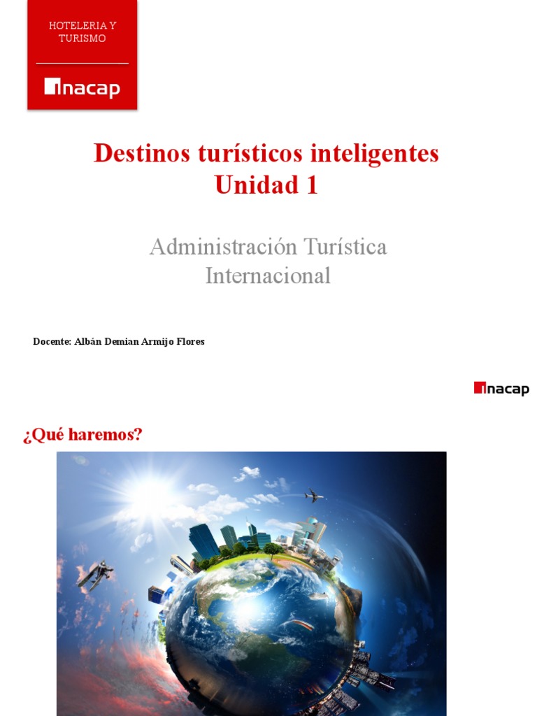 UNIDAD 1-2-3 Destinos Turisticos Inteligentes | PDF | Planificación ...