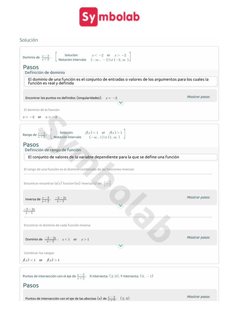 Symbolab - Solutions | PDF