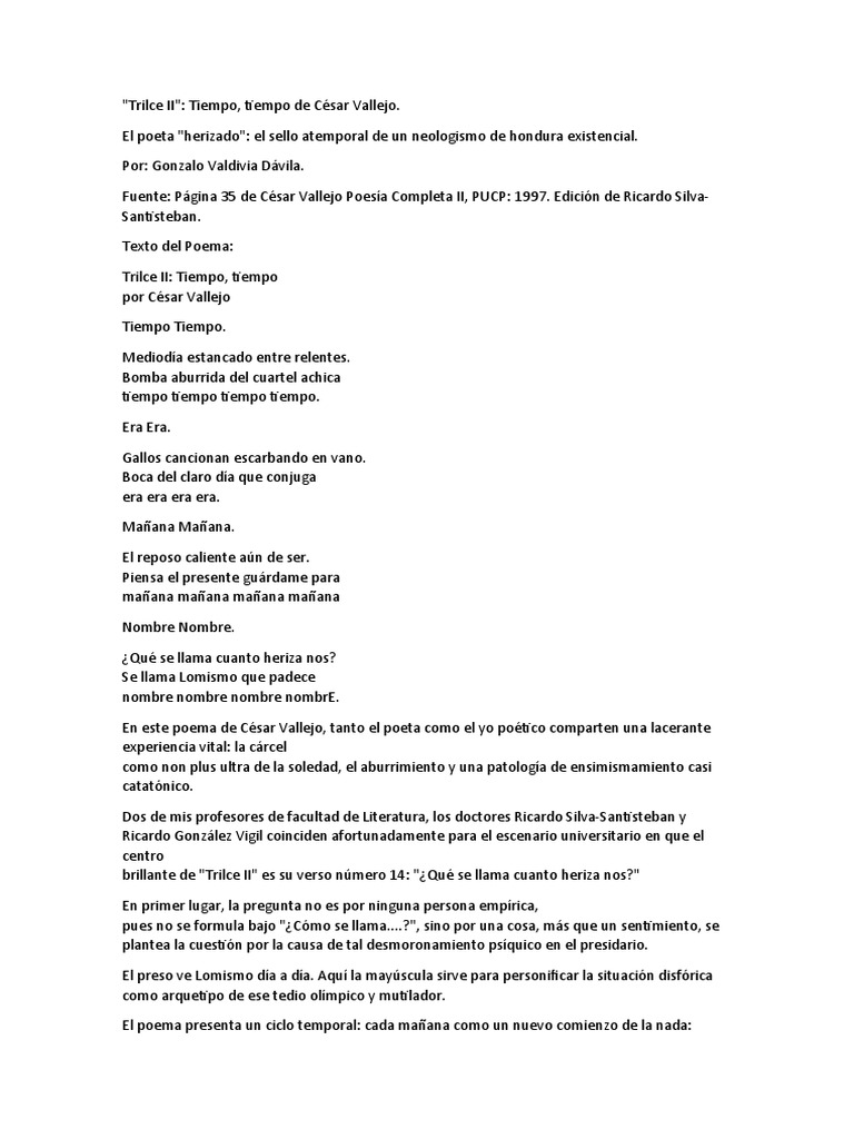 Trilce II | PDF | Clásicos