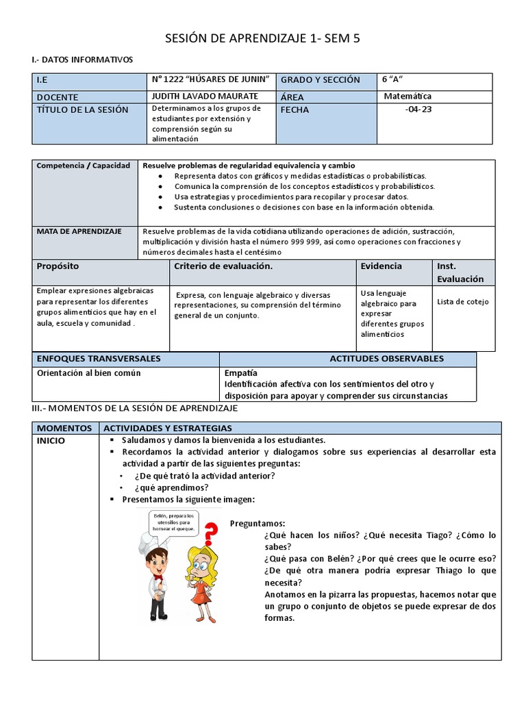 Mat - Determinación de Conjuntos 17-04 | PDF | Aprendizaje | Evaluación