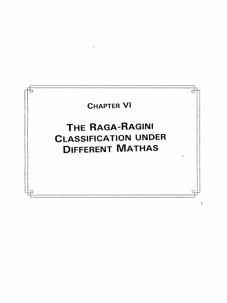 THE RAGA-RAGINI Classification Under Different Mathas | PDF | Classical ...
