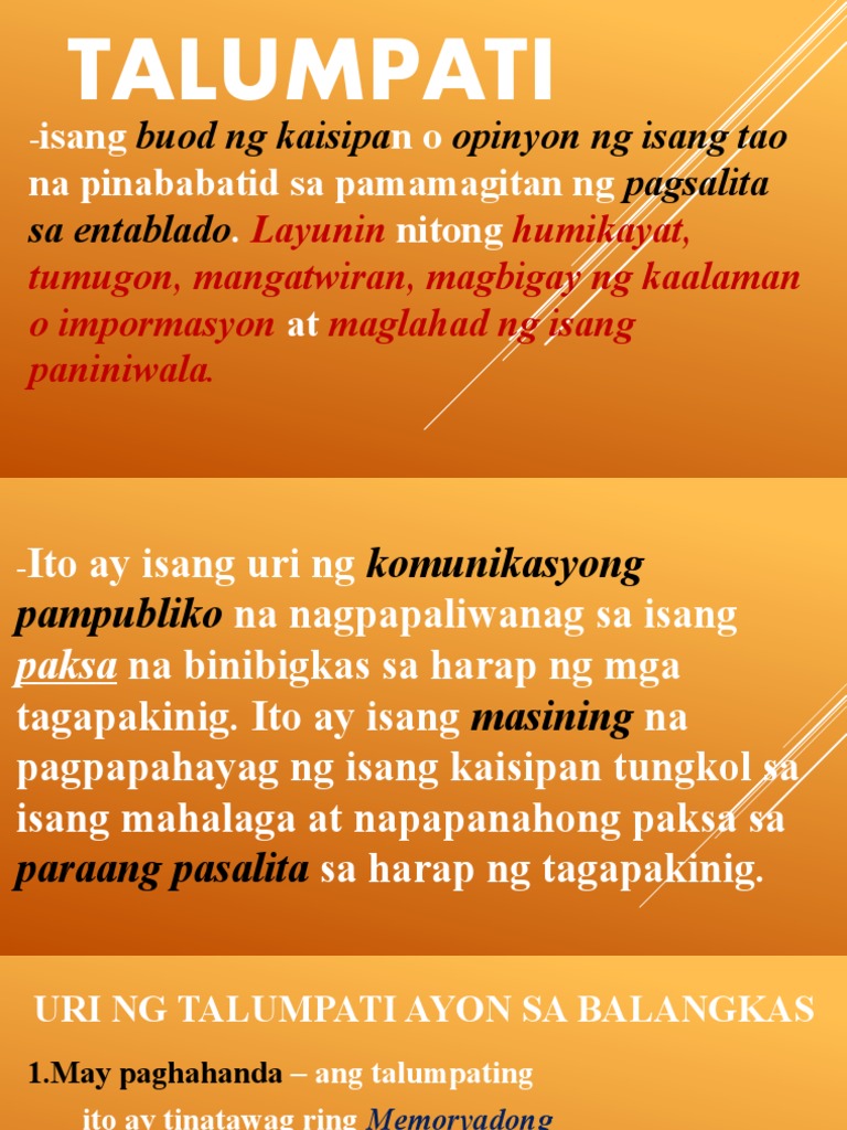 2nd QUARTER 1ST WEEK. TALUMPATI | PDF