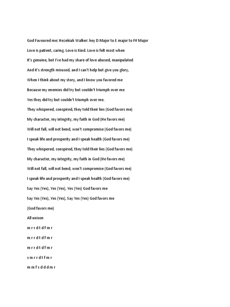 God Favoured me-WPS Office | PDF | Self-Improvement