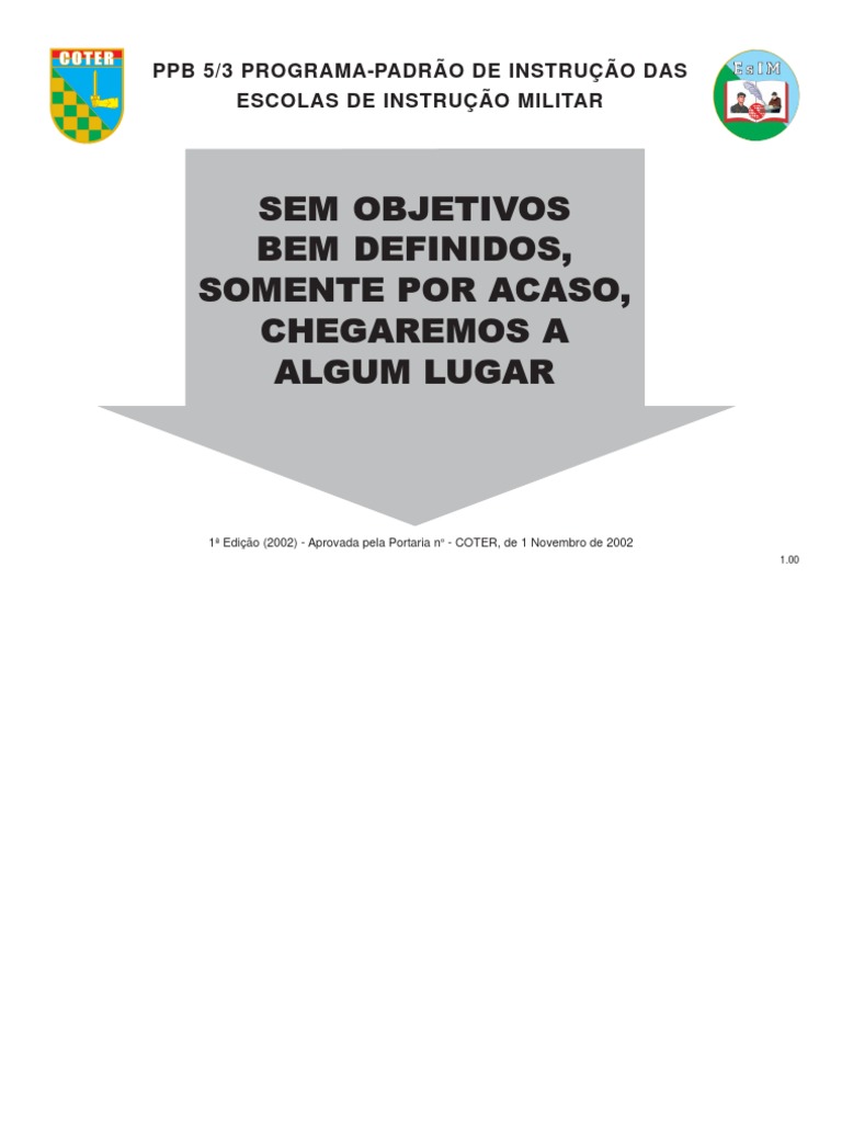 PPB-3 Escola de Instrução Militar - EsIM | PDF