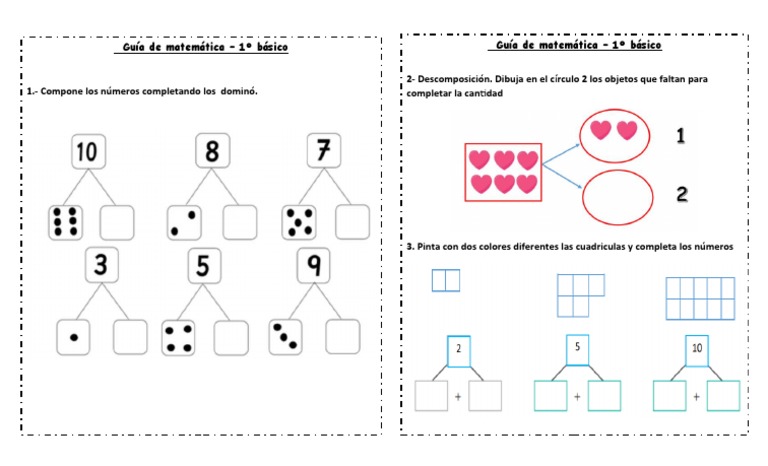 Guia Componer - Descomponer Numeros 1 Basico | PDF Guia Componer - Descomponer Numeros 1 Basico | PDF