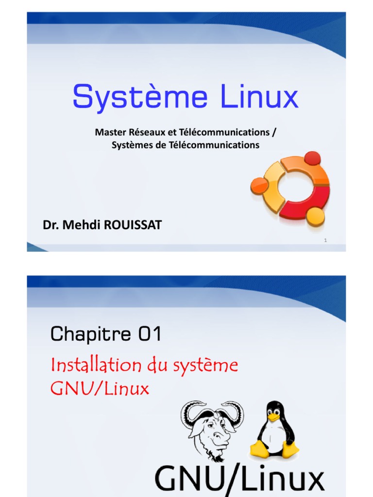 Introduction au Système d'Exploitation Linux | PDF | Distribution Linux ...