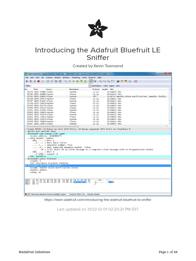 Introducing The Adafruit Bluefruit LE Sniffer: Created by Kevin ...