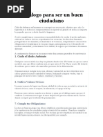 10 Acciones para Ser un Buen Ciudadano | PDF | Derechos humanos ...