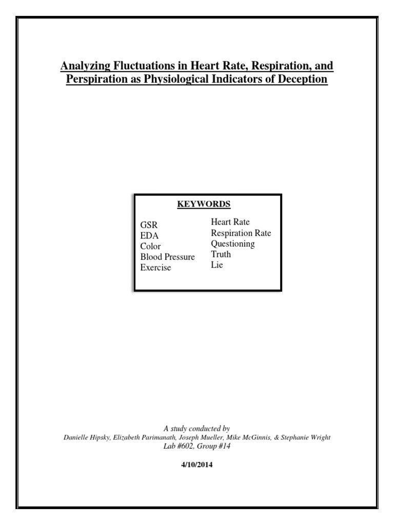 Analyzing Fluctuations in Heart Rate, Respiration, and Perspiration As ...