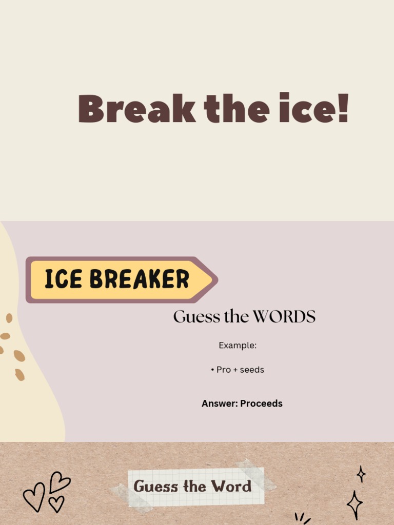 ice breaker | PDF