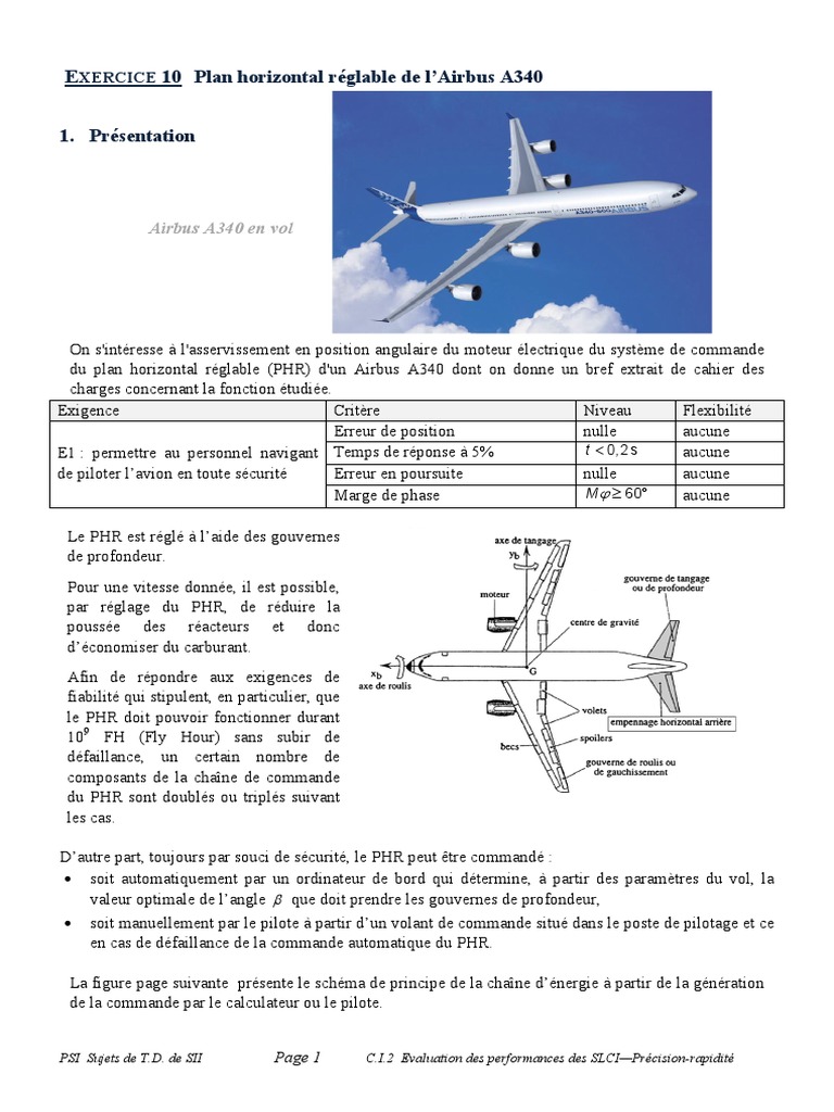 Plan Horizontal Réglable de L'airbus A340 | PDF
