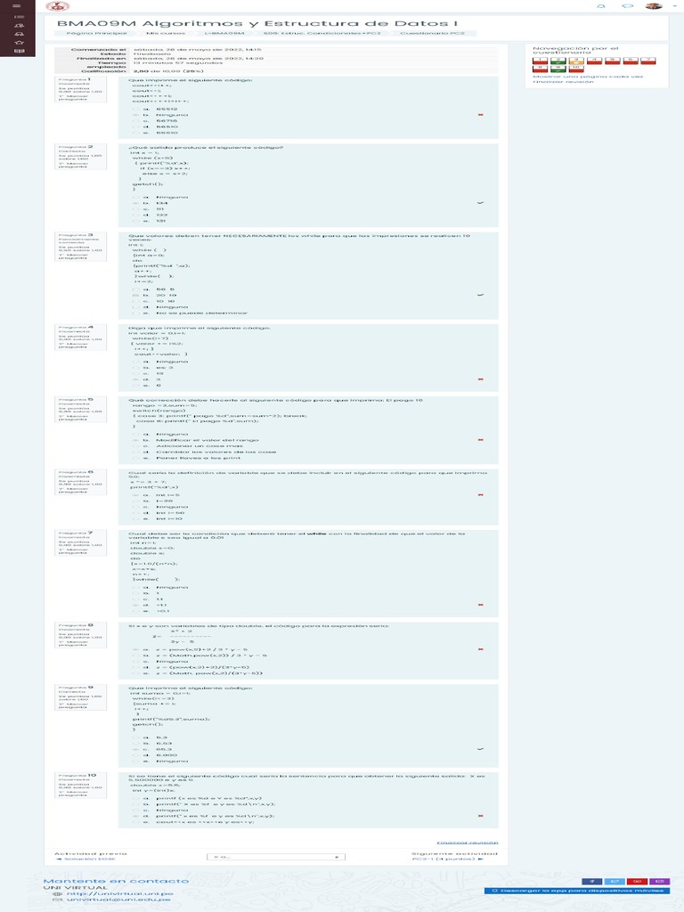 PC2 Algoritmos | PDF